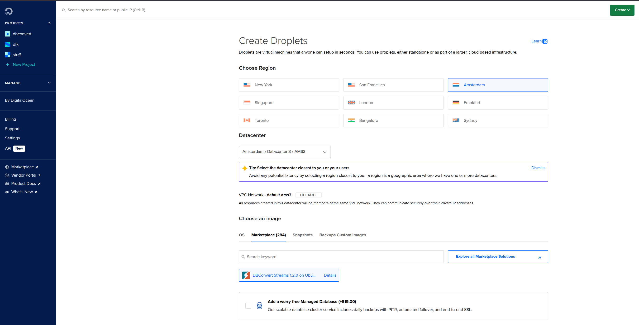 Migrate MySQL/ Postgres from Google Cloud to DigitalOcean