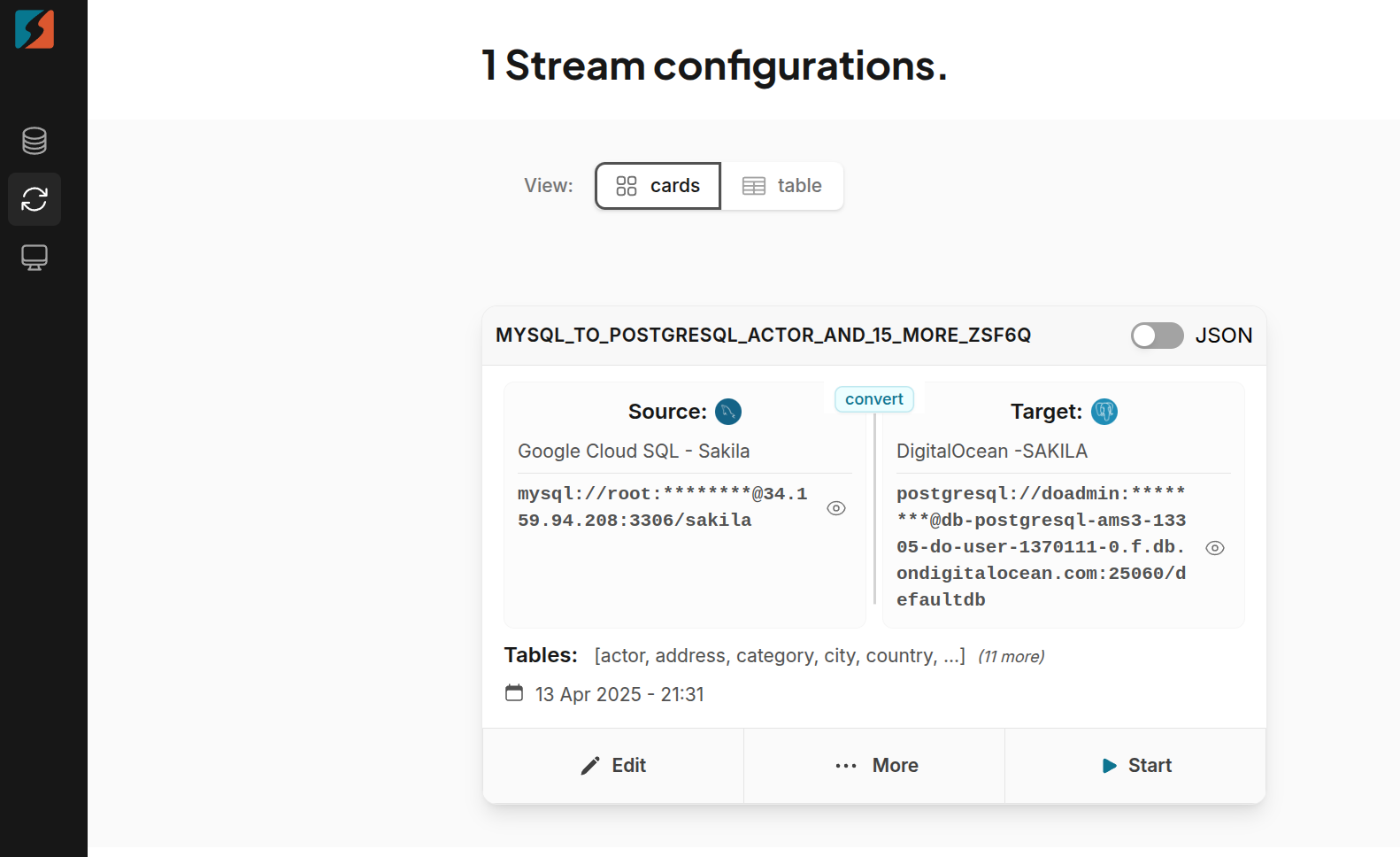 Migrate MySQL/ Postgres from Google Cloud to DigitalOcean