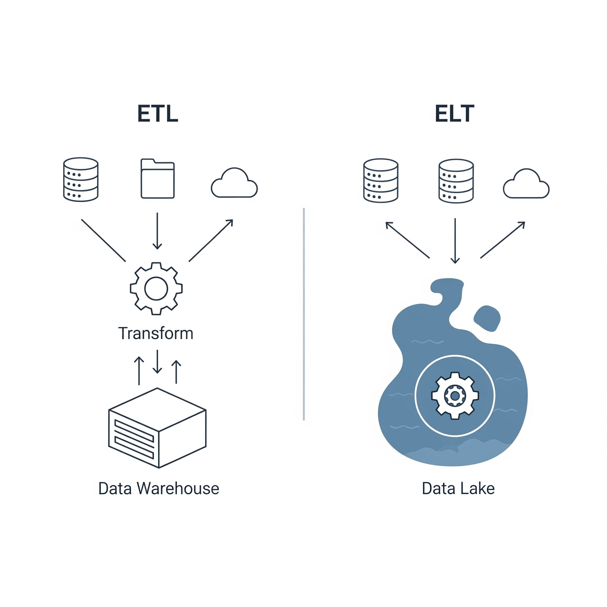 ETL vs ELT — Why the 'T' Moved to the End in the Cloud Era
