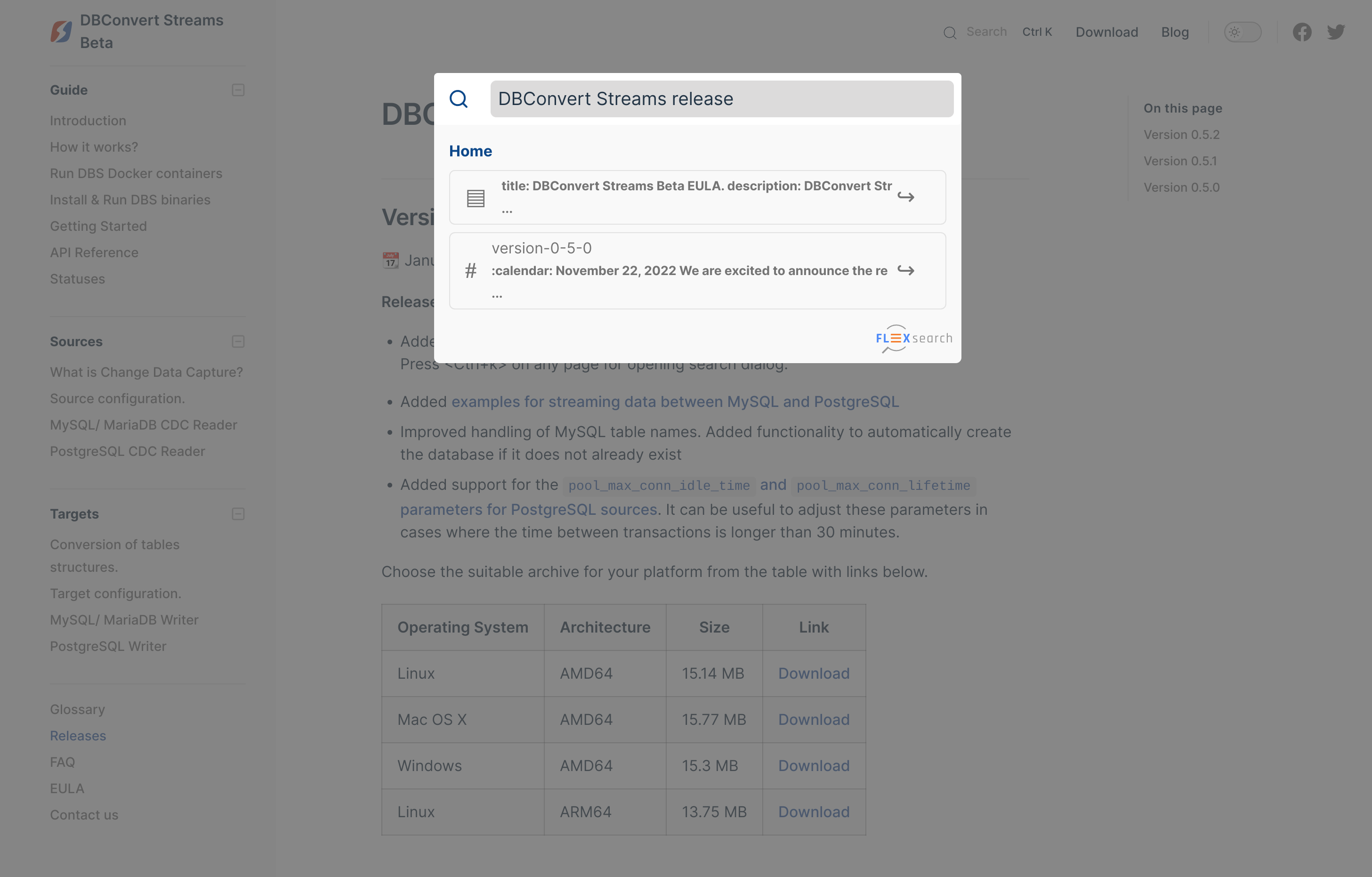Release History (2022-2023). | DBConvert Streams Docs